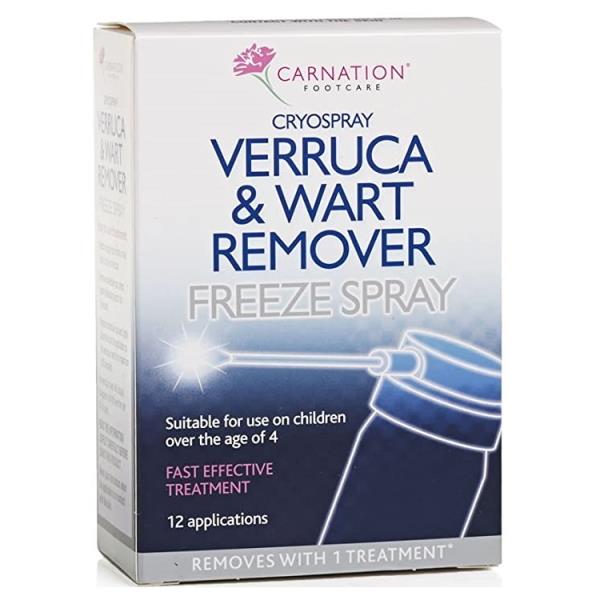 Carnation Footcare Verruca & Wart Remover Freeze Spray 50ml – Ferris ...