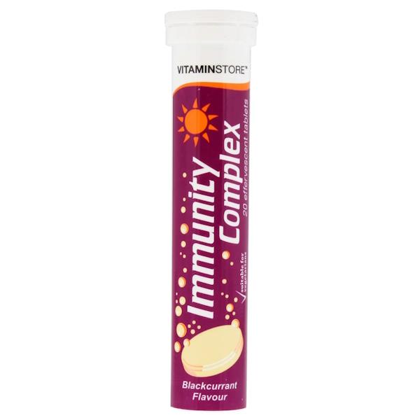 Vitamin Store Immunity Complex 20 Blackcurrant Effervescent Tablets ...