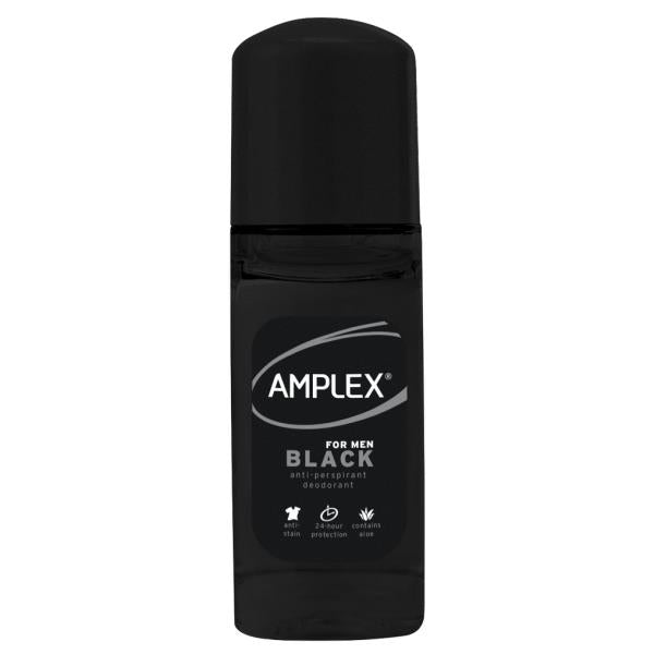 Amplex For Men Black Deodorant Roll On 50ml – Ferris Chemist