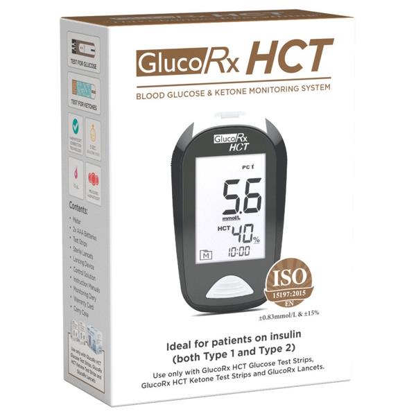 GlucoRx HCT Blood Glucose & Ketone Monitoring System – Ferris Chemist